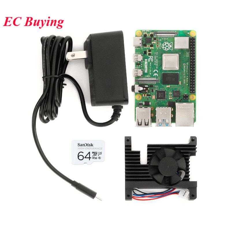 Raspberry Pi4 Computer Model 4GB Raspberry Pi 4 Model B Pi4 4B B- Development Board Module ...