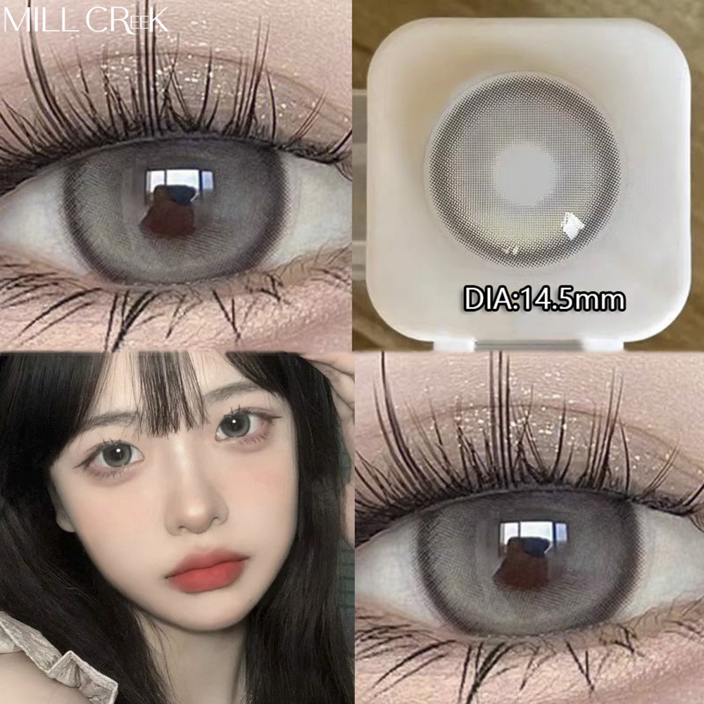 【grade lenses&COD】Mill Creek 2PCS Contact Lenses High Gloss Grey 1 ...