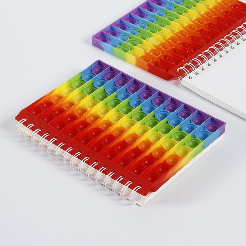 80 Sheets A5 Creative Pop It Bubble Notebook Student Press Bubble ...
