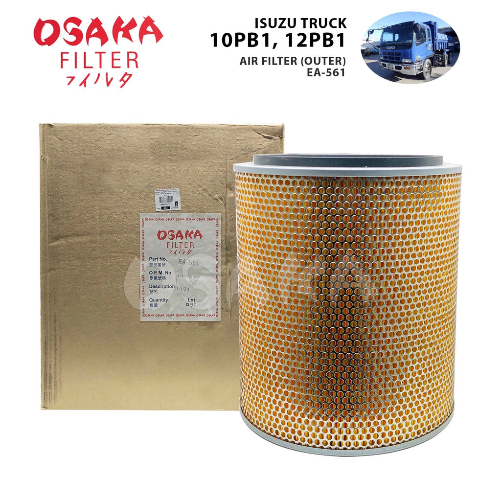 OSAKA Air Filter (Outer) ISUZU TRUCK: 10PB1 12PB1 (PRIMARY OF EA-562 ...