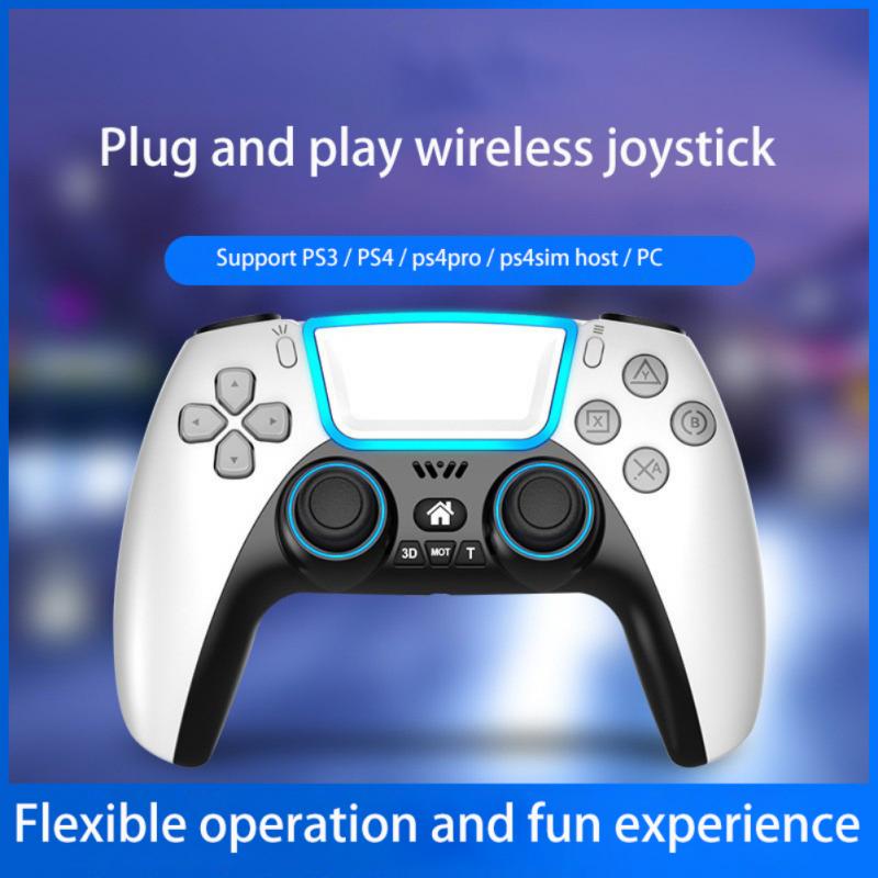 RGB light PS4 Controller Vibration Gamepad 6axis PS5 Wireless game ...