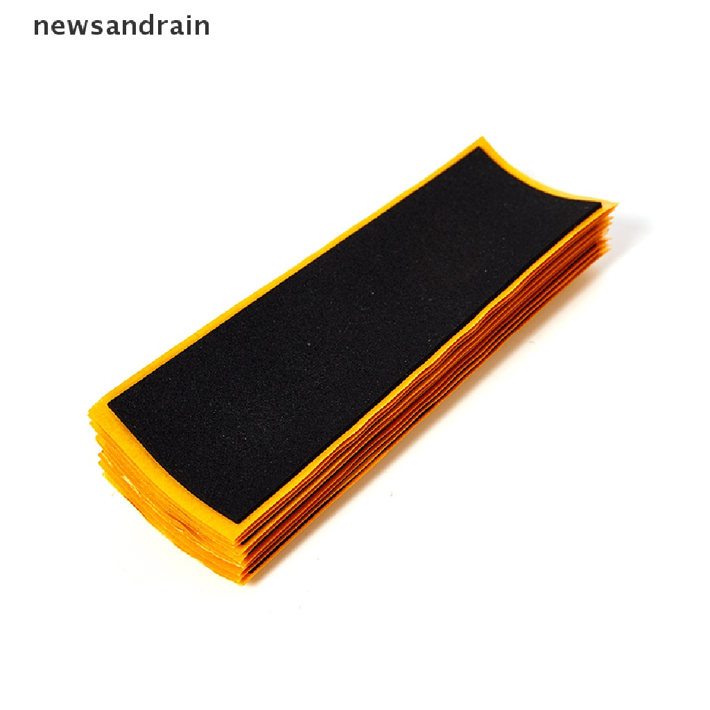 newsandrain 10PCS Wooden Fingerboard Deck Uncut Tape Stickers Black ...