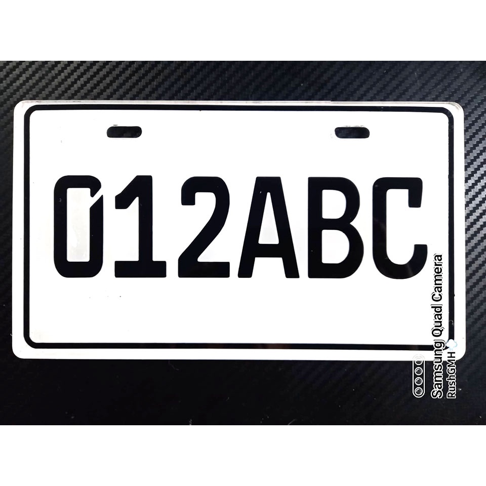 Motorcycle Temporary Acrylic plate NEW SIZE | Shopee Philippines