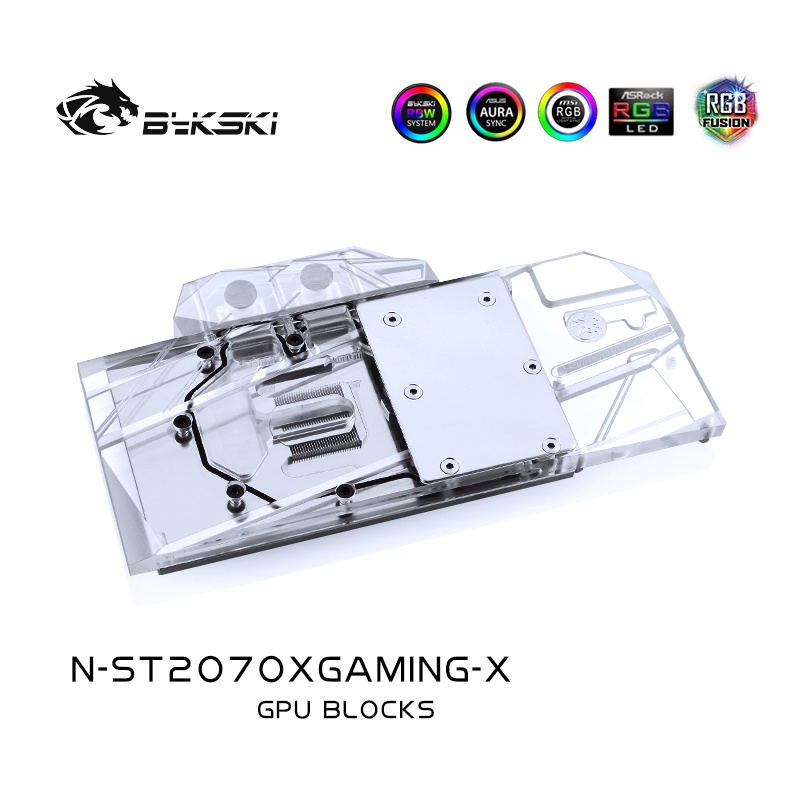 Bykski N-ST2070XGAMING-X, Full Cover Graphics Card Water Cooling Block ...