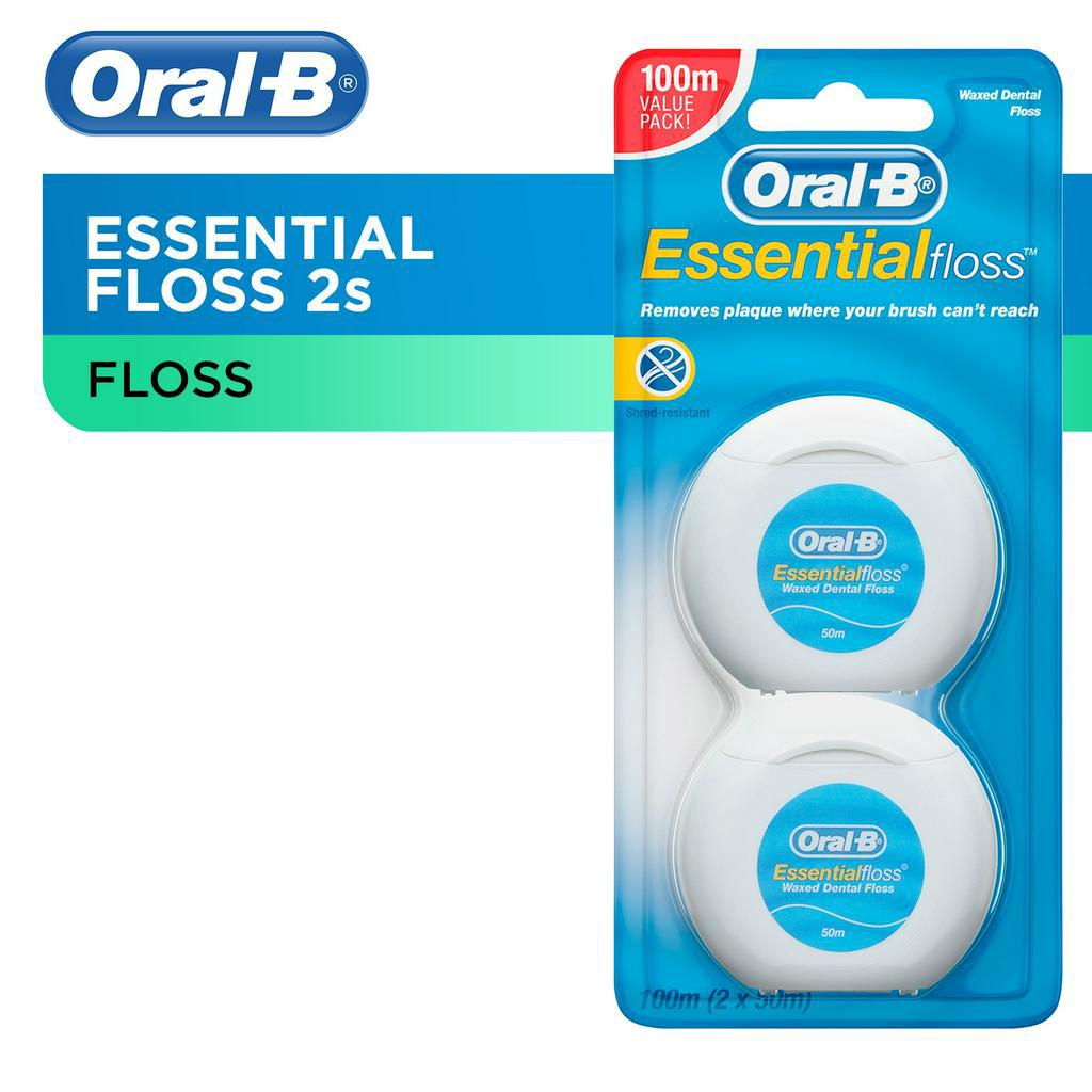Oral B Essential Floss Mint 50m 2s (Dental Floss) [Oral Care] | Shopee ...