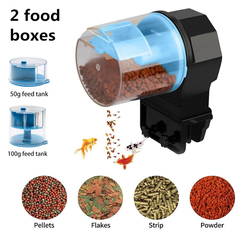 Automatic Aquarium Feeder Fish Food Dispenser Smart Electrical Feeding ...