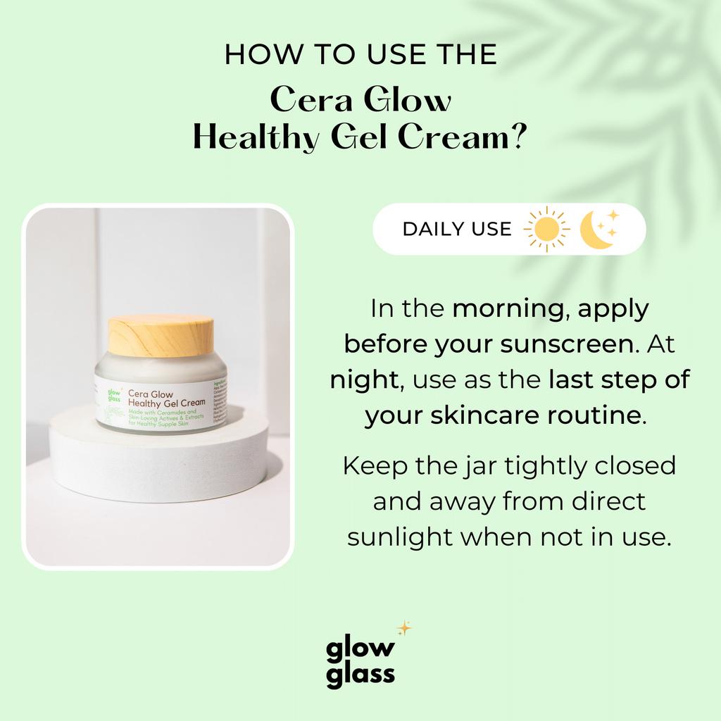 Glow Glass Ceramide Moisturizer Cera Glow Healthy Gel Cream 50g ...