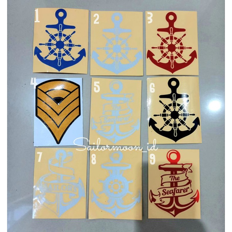 ANCHOR STICKER CHEVRON STICKER CEVRON STICKER SAILOR STICKER SEAMAN ...