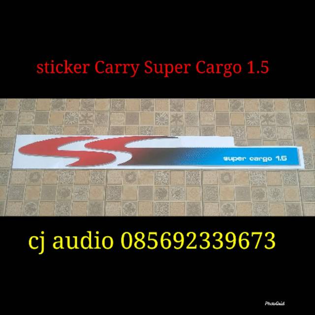 Car Sticker with Suzuki Carry super cargo 1.5 pick up Bak | Shopee ...