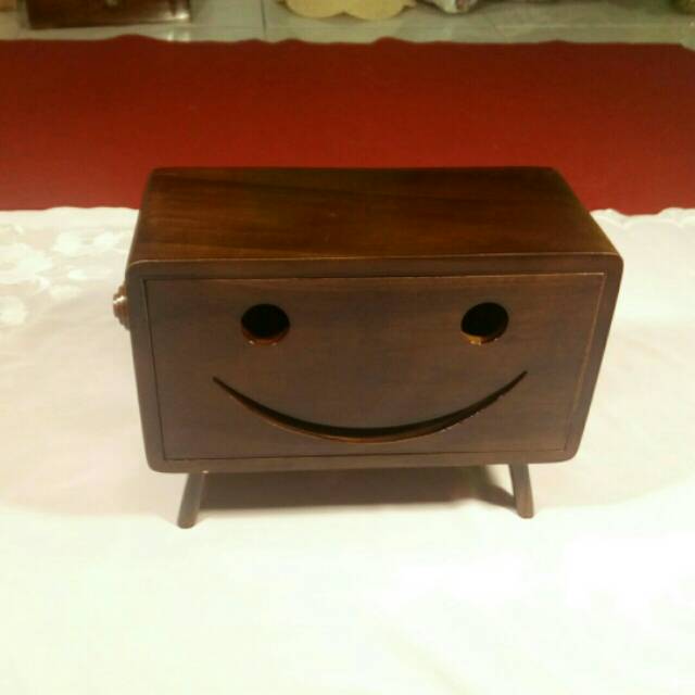 KAYU Smile Tissue Holder Unique Danbo Smile Tissue Box Tissue Holder ...