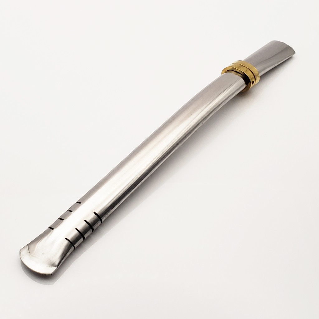 Flat Modern Yerba Mate Bombilla / Bombisha Metal Steel Straw Filter ...