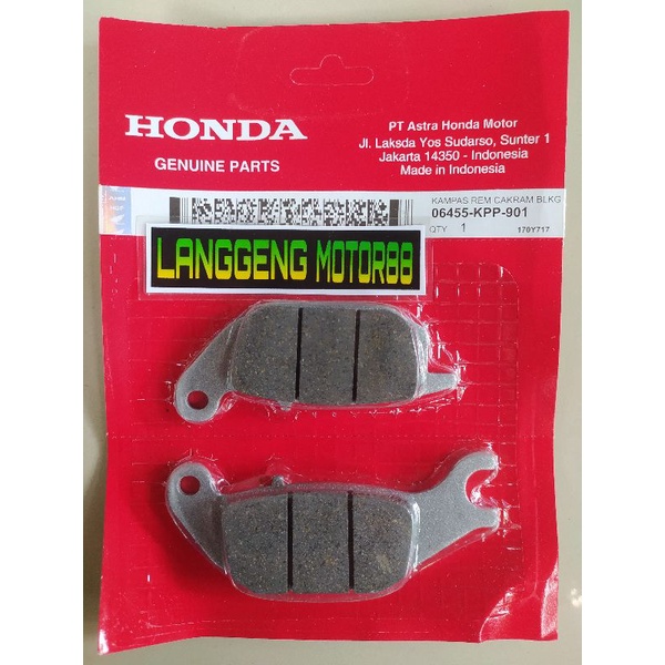 Rear Brake Pads BLADE/REVO NEW/SUPRA X 125 FI (KPP) | Shopee Philippines
