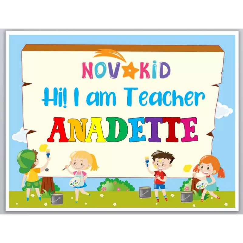 ESL Teaching Props - Teacher's Name Palfish/51talk/acadsoc/novakid ...