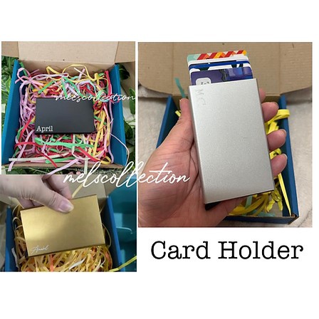 Personalized card holder with free gift box | Shopee Philippines