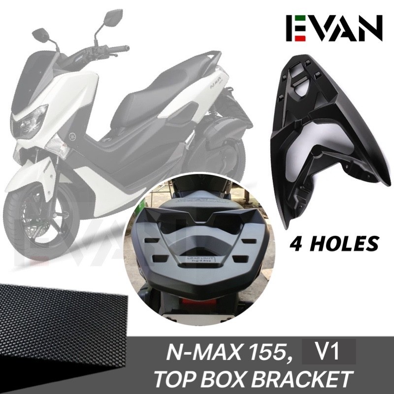 EVAN.SHOP Nmax 155 V1 4Holes Rear Bracket Top Box Bracket Heavy Duty ...