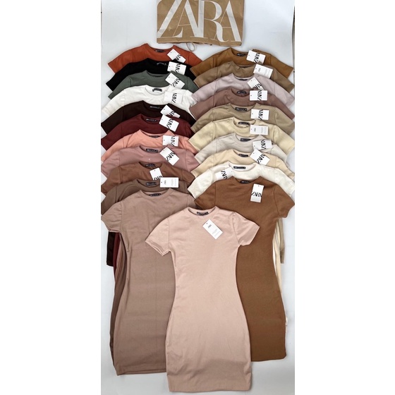 RESTOCK!! ZARA BASIC DRESS ( BODYCON) | Shopee Philippines