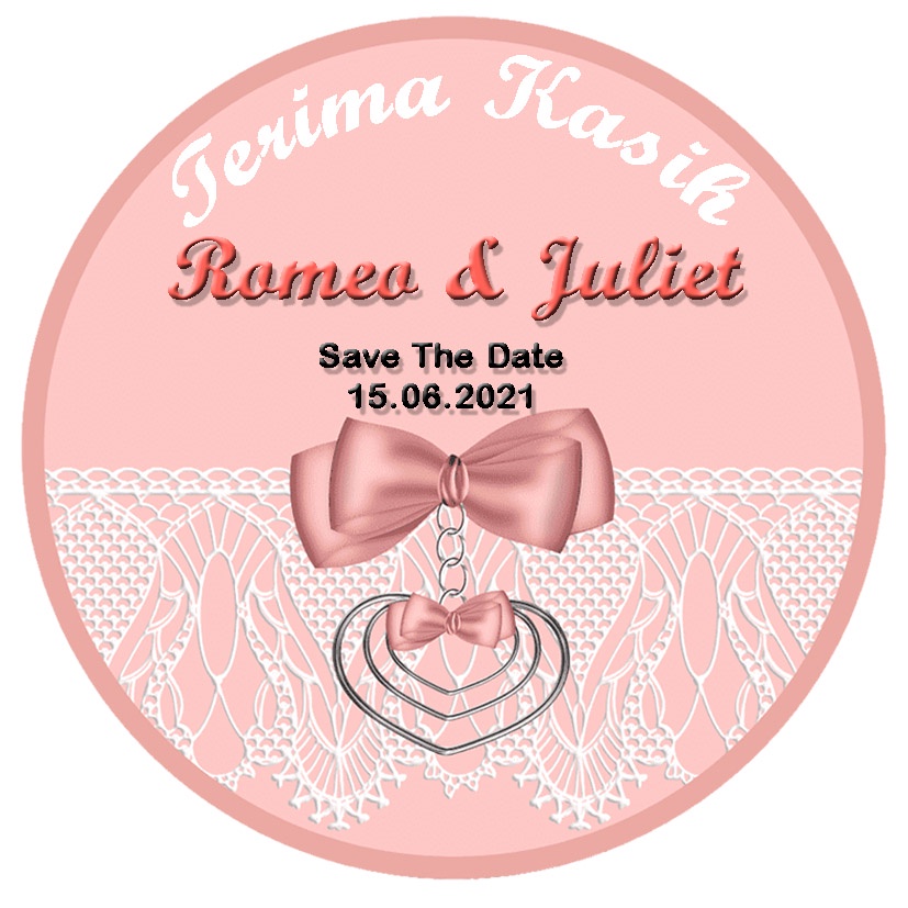 (ROUND STICKER DESIGN 017 7x7 CONTENTS 9 PCS) ANTI AER STICKER CAKE ...