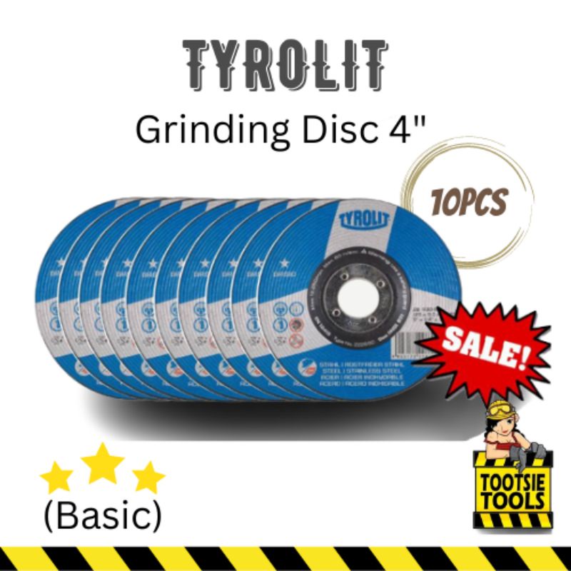 TYROLIT Grinding Disk (BASIC) 4" 10PCS | Shopee Philippines