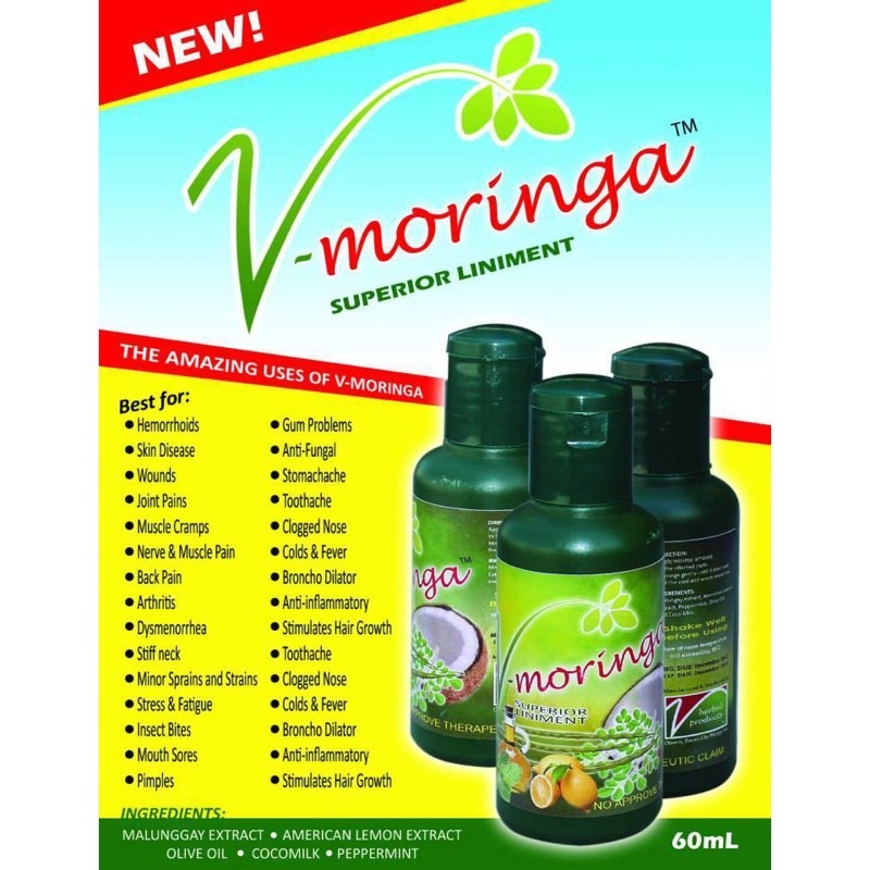 Moringa superior liniment Oil | Shopee Philippines