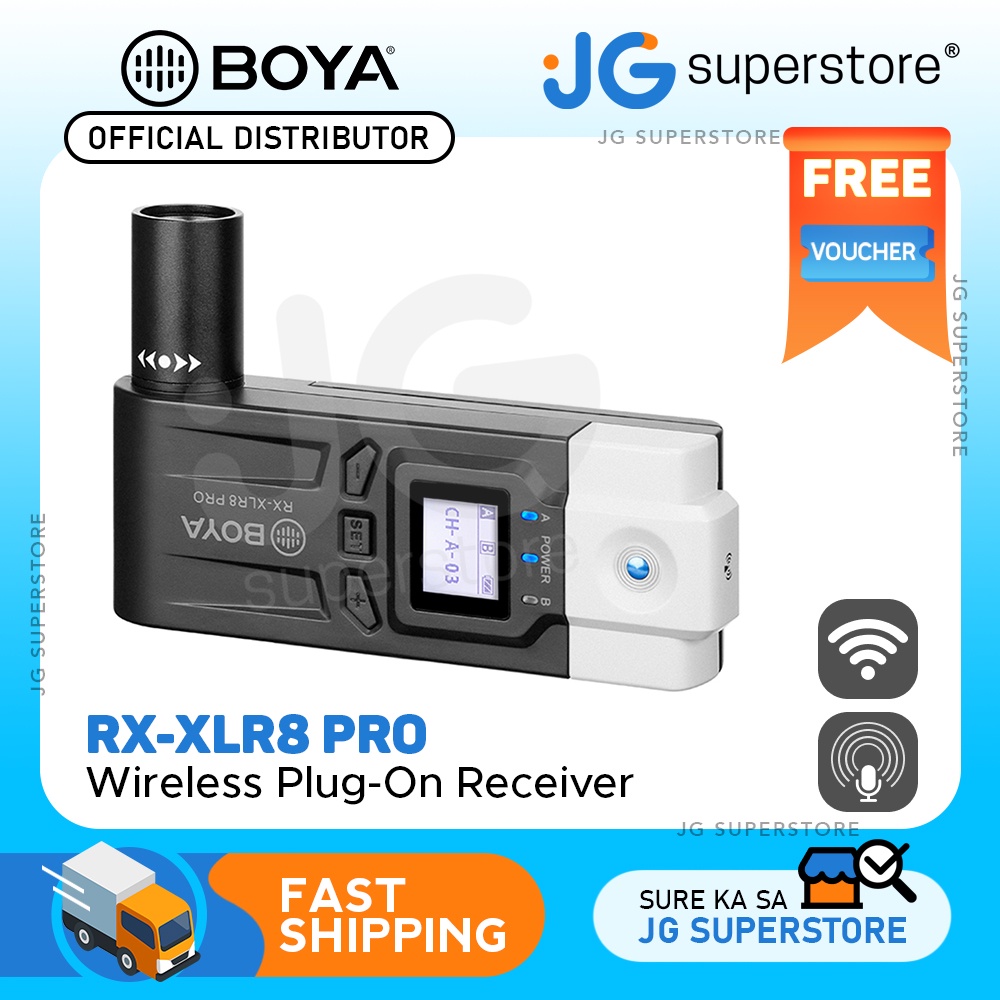 Boya RX XLR8 Pro UHF 3-Pin XLR Wireless Omnidirectional Dynamic Mic ...