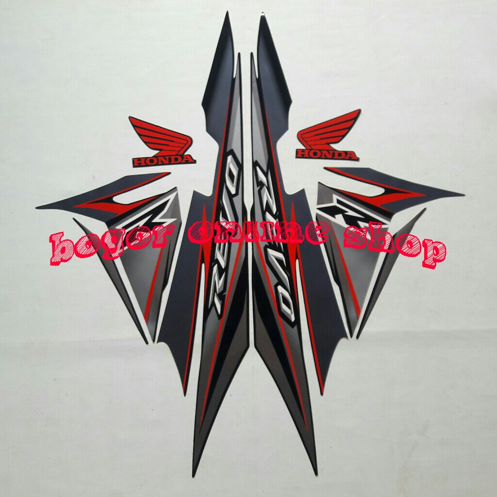 2008 revo cw motorbike sticker, full black | Shopee Philippines