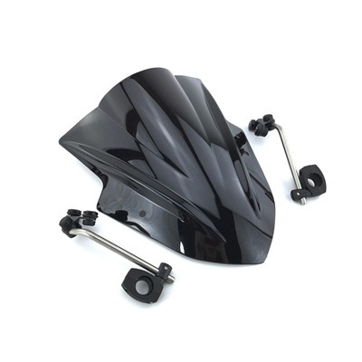 Motorcycle Universal Windshield WindScreen with Bracket for 22mm ...