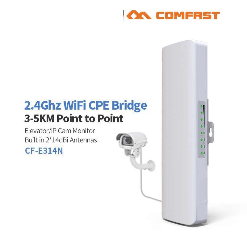 COMFAST CF-E314N V2 300Mbps Wireless Outdoor CPE Bridge 2.4G 2 *14dBi ...