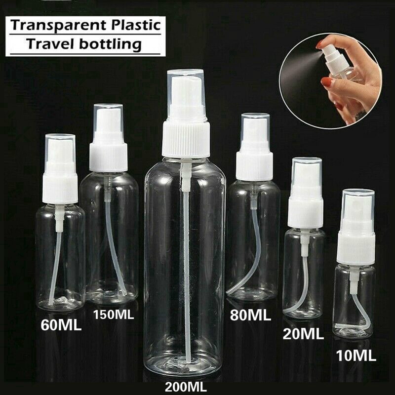 Empty Clear Plastic Spray Bottles 30ml / 50ml 100ml Perfume Bottle ...