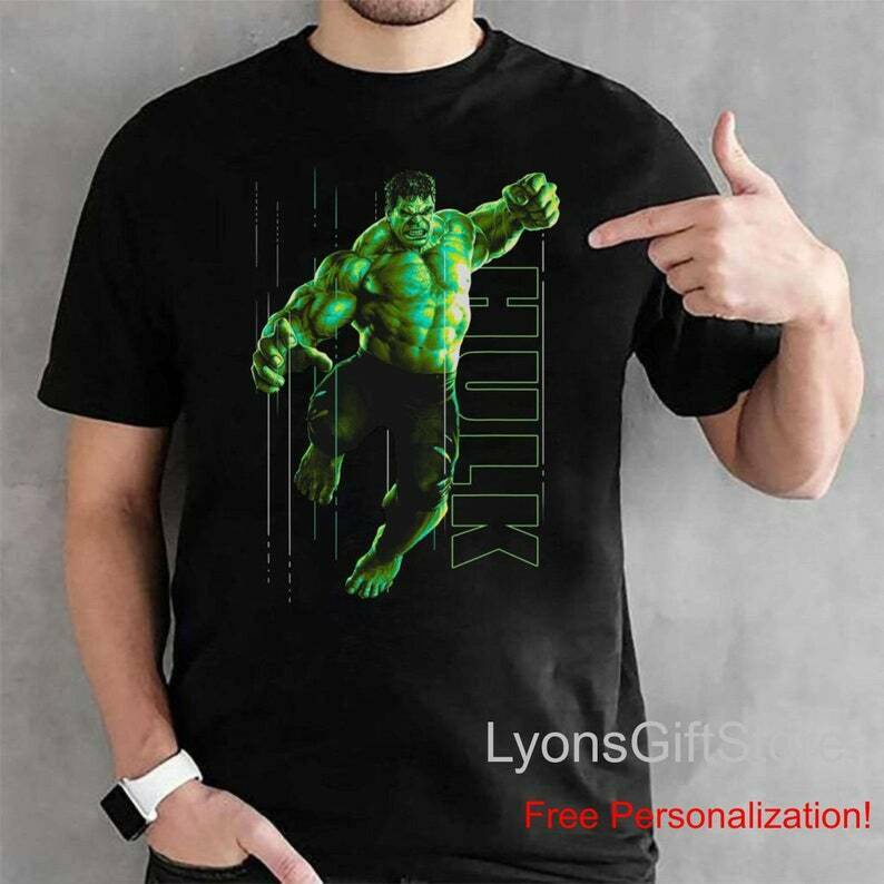 Hulk Infinity War Incredible Hulk Jump Smash 1 Men T-Shirt Cotton ...