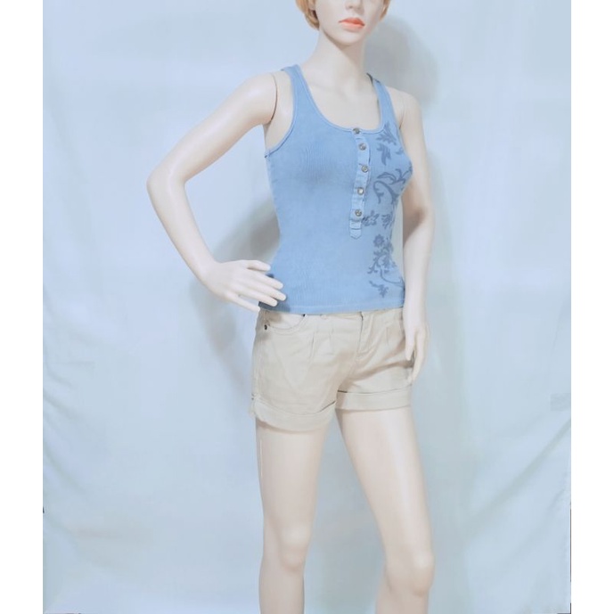 Knitted Racerback Sando with Buttons | Pambahay Sando with Print for ...