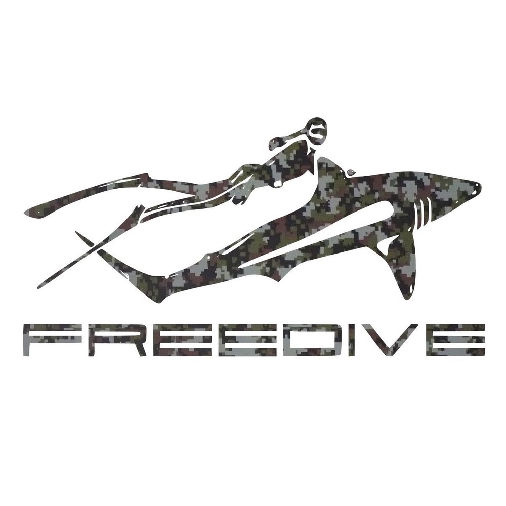 Camouflage spearfishing sticker spear fishing wetsuit freediving ...