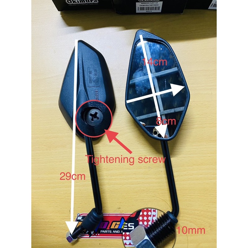 OKIMURA SIDE MIRROR DAHON TYPE BT-201 | Shopee Philippines