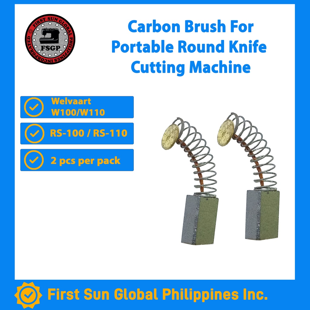 Carbon Brush for Round Knife Cutting Machine Portable (2 pcs Per Pack ...