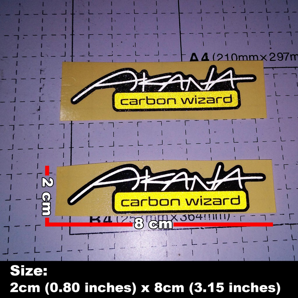 (2pcs) Mini AKANA Vinyl Sticker [ Reflectorized / Non-Reflectorized ...