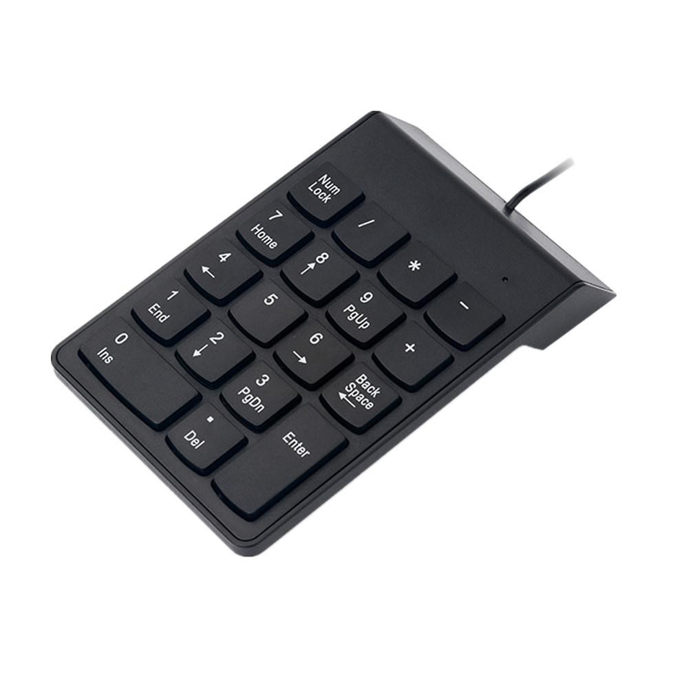 USB Number Pad Numpad Numeric Keypad 18 Keys Keyboard For Laptop Deskto Pc Black | Shopee ...