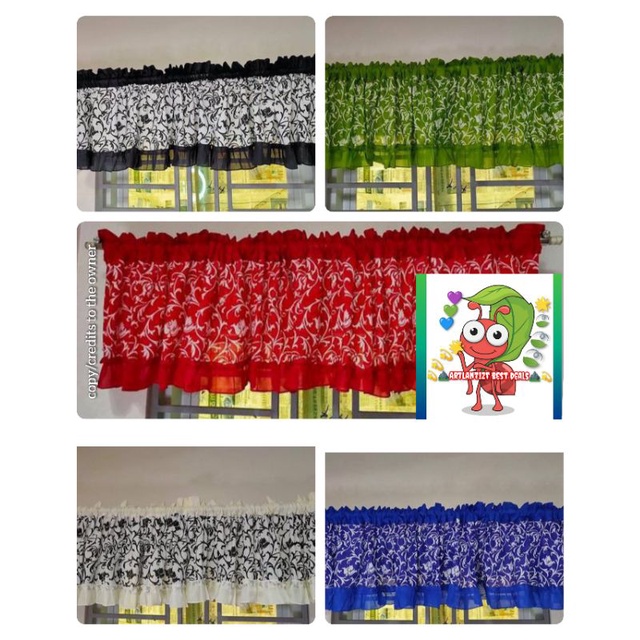 school valance curtain pinky vines design/small valancer curtain good ...