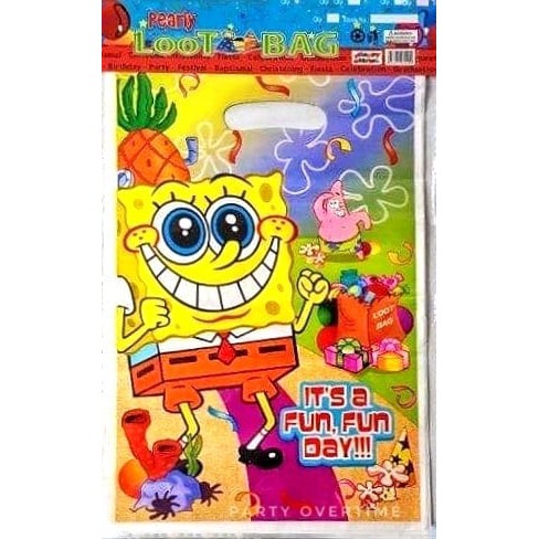 Sponge Bob Character Loot Bags Birthday Christening Party Giveaway ...