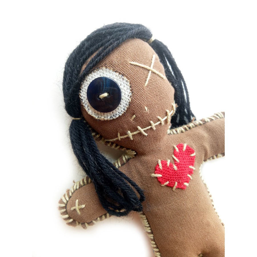 Real Authentic Spirit Voodoo Doll Brown Herbs inside for Love Health ...