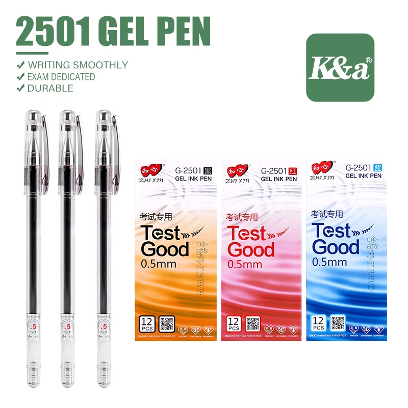 K&A Test Good 0.5mm Gel Ink Pen School Supplies 1pc. | Shopee Philippines
