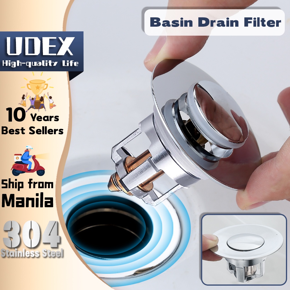 304 Stainless Steel Universal Bathtub Basin Drain Filter Bounce Core ...
