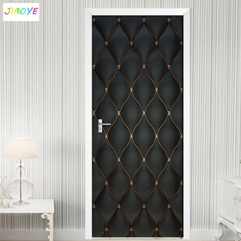 Custom self adhesive Door Sticker DIY 3D Mural For Living Room Bedroom ...