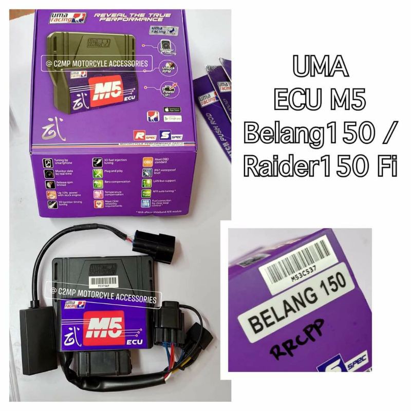UMA Racing M5 & M9 ECU Sniper 150 155 Fi / Raider150 FI / NMAX / Aerox / FZ150i/ R15 / M-Slaz ...