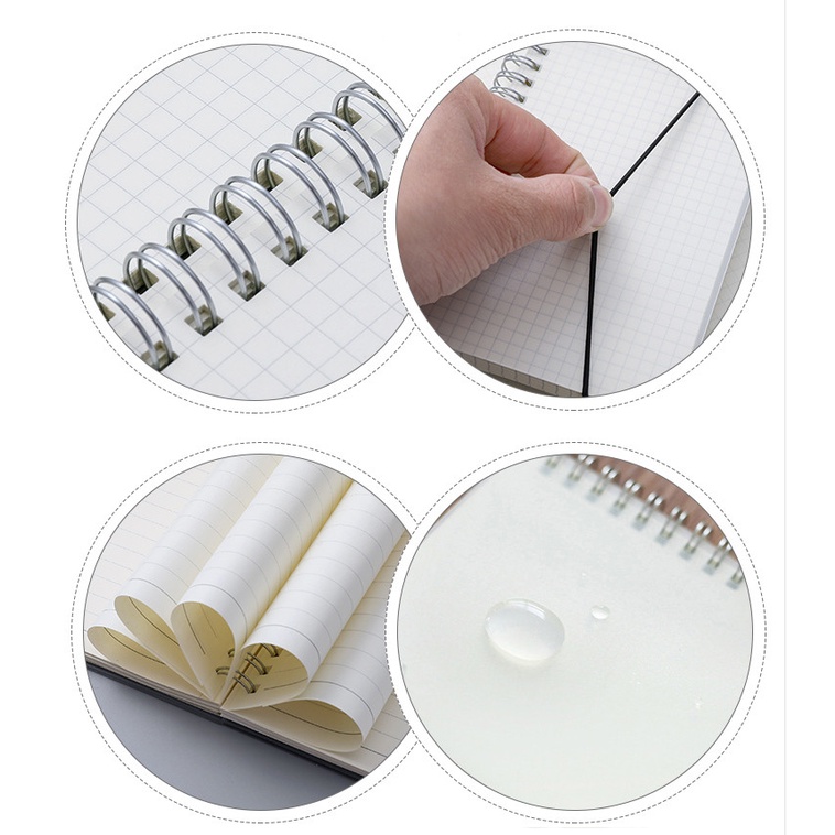 A5/B5 Spring Notebook Line/Grid/Blank 80GSM Notepads High Quality ...