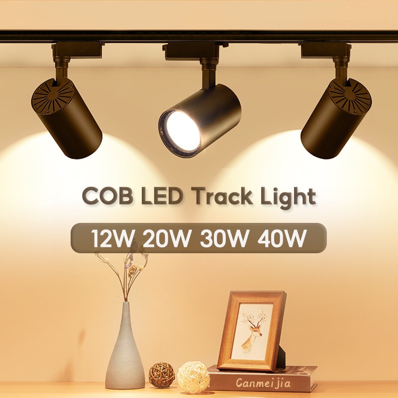 CANMEIJIA LED Track Light 12w 20w 30w 40w Cob Lights Rail Spotlight ...