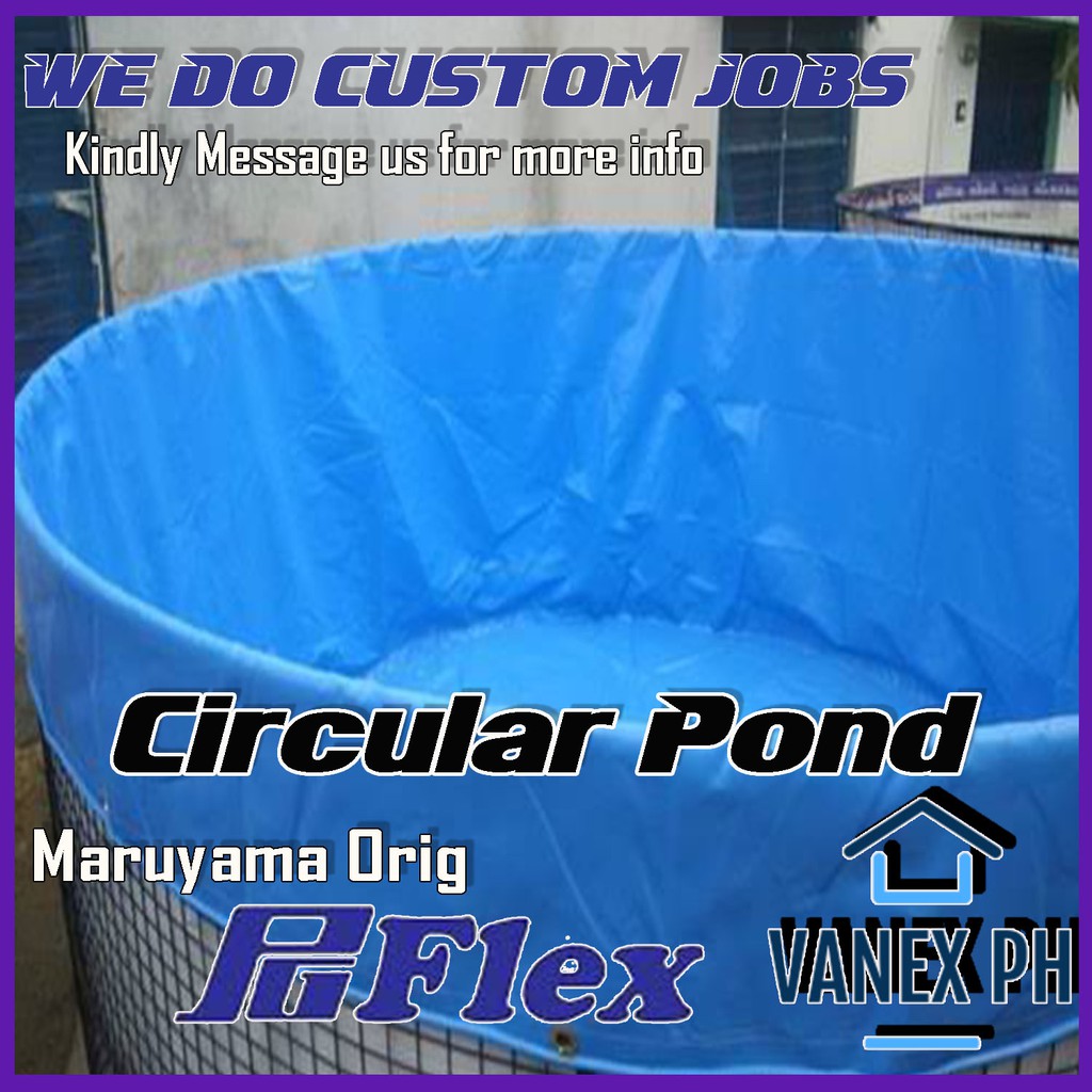 Circular Pond Feet 5 or 10 Diameter X 4 Feet Deep Maruyama Pgflex Rubberized | Shopee Philippines