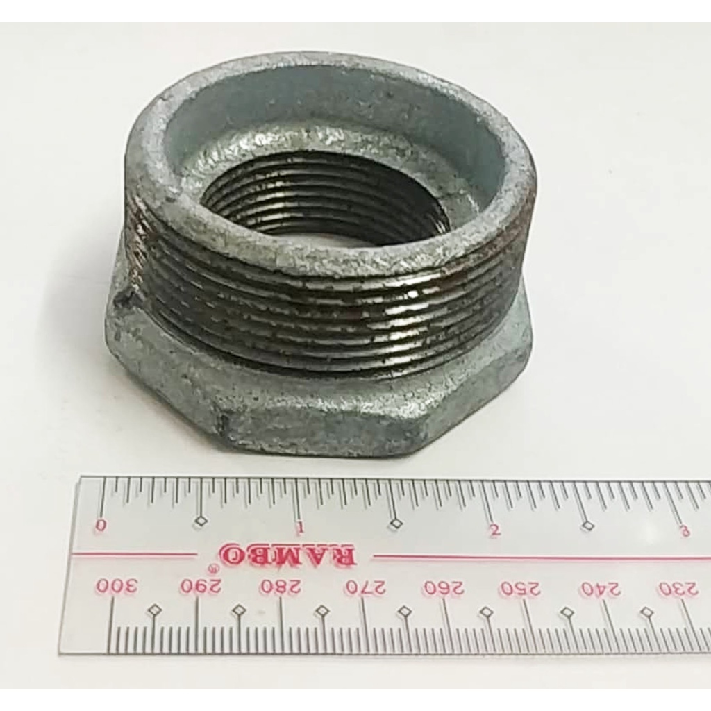 MECH GI BUSHING REDUCER 2" X 1-1/4" SCH40 STANDARD GALVANIZED IRON ...