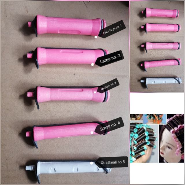 12pcs HAIR PERMING Curling ROD rods ROLLERS Hair Tools THE ORIGINAL Rod ...