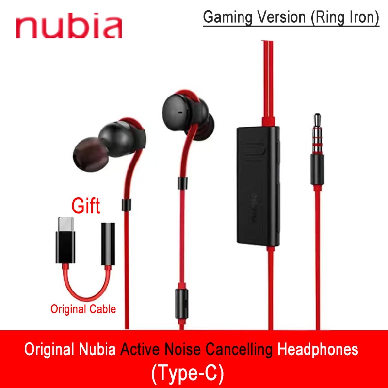 Original Nubia Redmagic Active Noise Cancelling Earphone Red Magic 5G ...