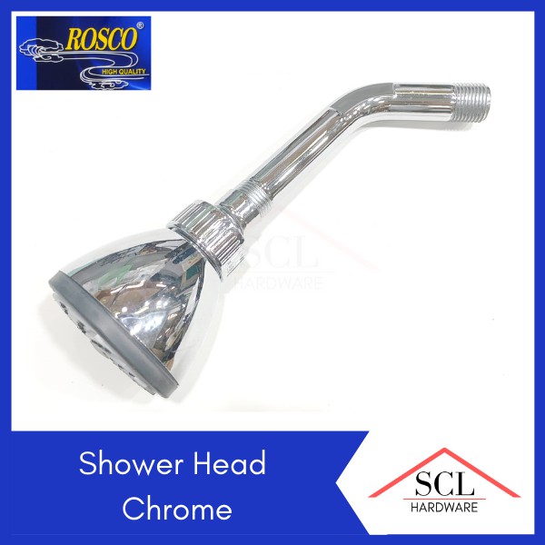 ROSCO Big Shower Head with arm (Chrome) | Shopee Philippines