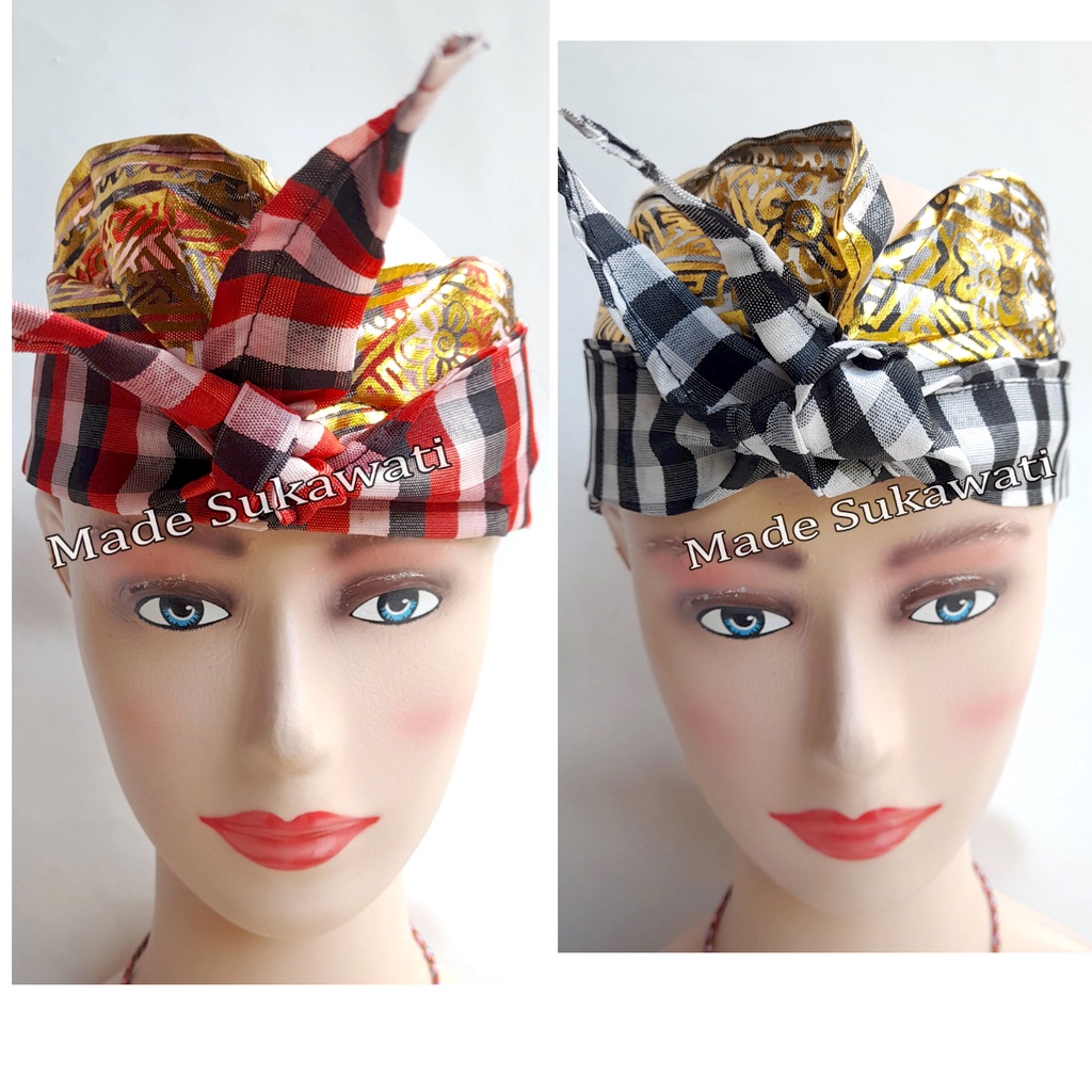 Udeng bali loose sheet pattern poleng destar special Balinese headband ...
